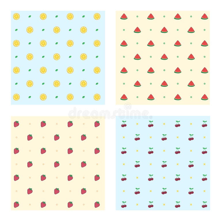Colored Fruit Patterns Stock Illustrations – 1,388 Colored Fruit Patterns Stock Illustrations ...