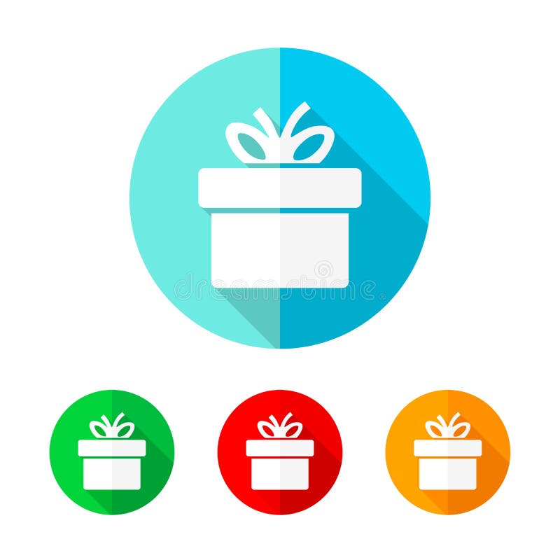 Set of Colored Gift Icons. Vector Illustration. Stock Illustration ...