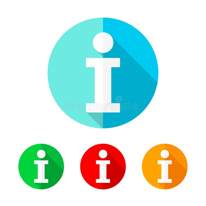 Set of Colored Info Icons. Vector Illustration. Stock Illustration ...