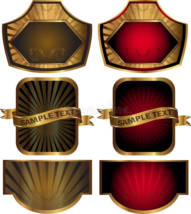 Set of colored labels stock vector. Illustration of promotion - 25776669