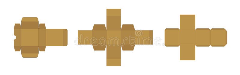 VECTOR Set of Back Boxes: Packaging Icons, Black Open and Closed ...