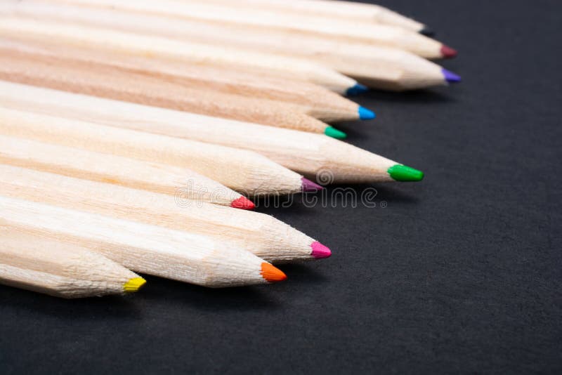 Set of Colored Pencils. Colored Pencils for Drawing Different Colors ...