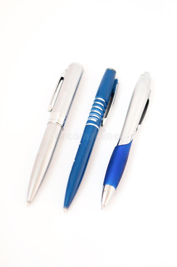 Set of colored pens stock photo. Image of colored, nonferrous - 34820740