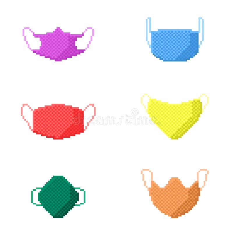 Pixel Masks Stock Illustrations – 110 Pixel Masks Stock Illustrations ...