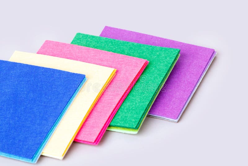 A Set of Colored Sheets of Felt Stock Image - Image of sheets ...