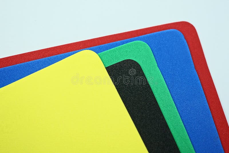 Set of Colored Sheets of Paper and Plastic Stock Image - Image of ...