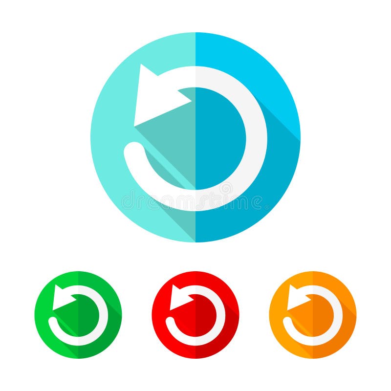 Set of Colored Update Icons. Vector Illustration.. Stock Illustration ...