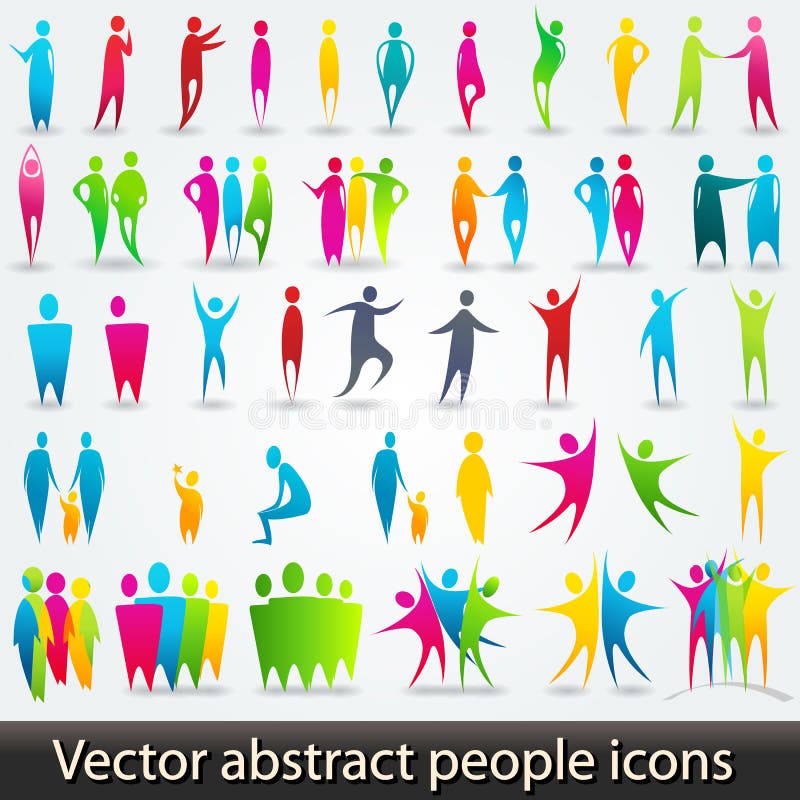Abstract people icon stock vector. Illustration of business - 18575638