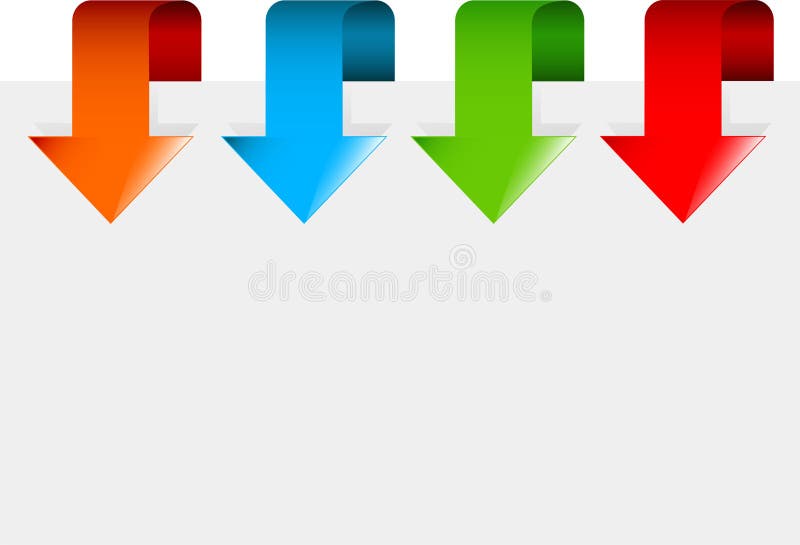 Set of colorful arrows stock vector. Illustration of original - 15200407