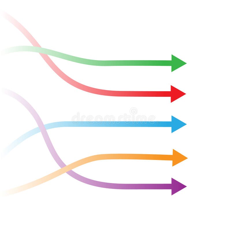 Set of Colored Arrows for Creative Design Stock Vector - Illustration ...
