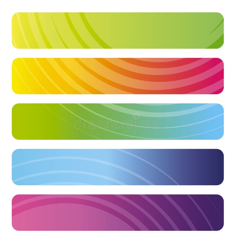 A Set of Colorful Cool Arrow Pointers for Direction Stock Vector ...