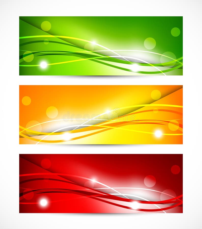 Set of colorful banners stock vector. Illustration of shiny - 14008255