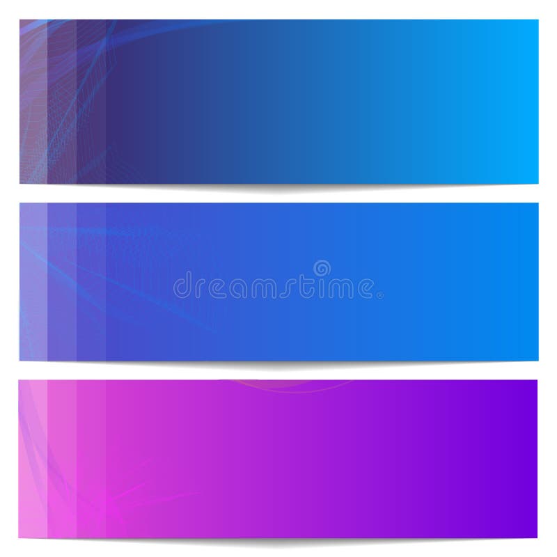 Set of Colorful Banners Illustration. Stock Vector - Illustration of ...