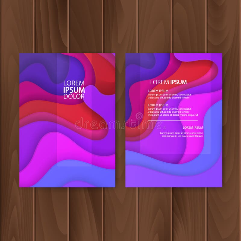 Banner Set In A4 Size With Black Ink Strokes, Vector Eps 10 Stock ...