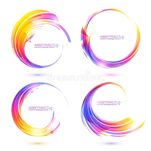 Colorful Circle Abstract Frames Stock Illustrations – 4,622 Colorful ...