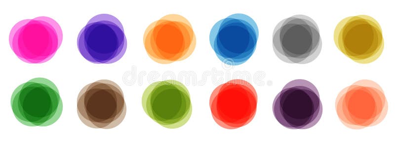 Set Colorful Circle Transparent Banners - Vector Stock Vector ...