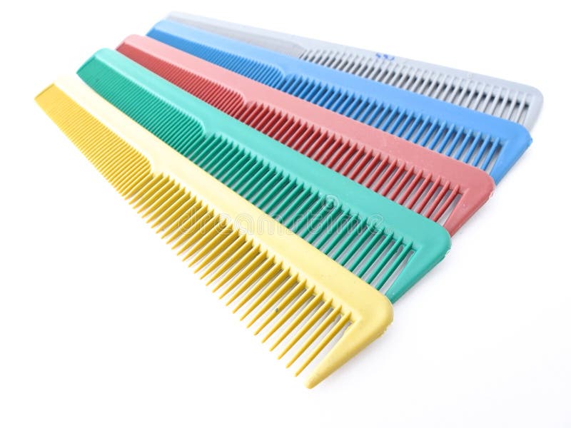 Set of colorful combs stock image. Image of elegance - 29763117