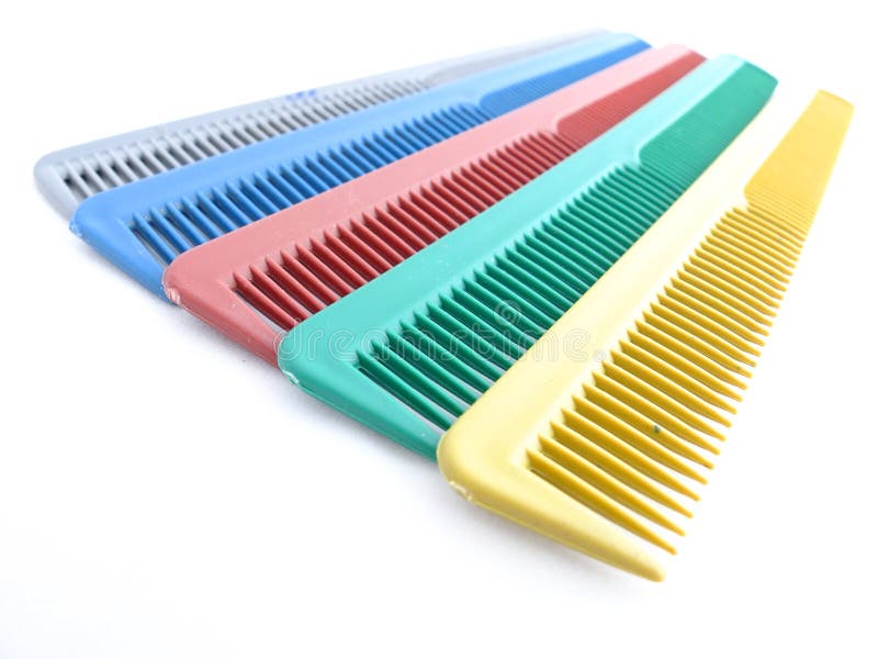 Set of colorful combs stock image. Image of elegance - 29763117