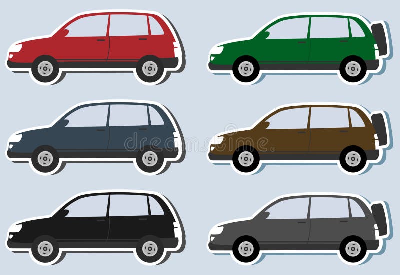 Crossover silhouette. stock vector. Illustration of automobile - 163995149