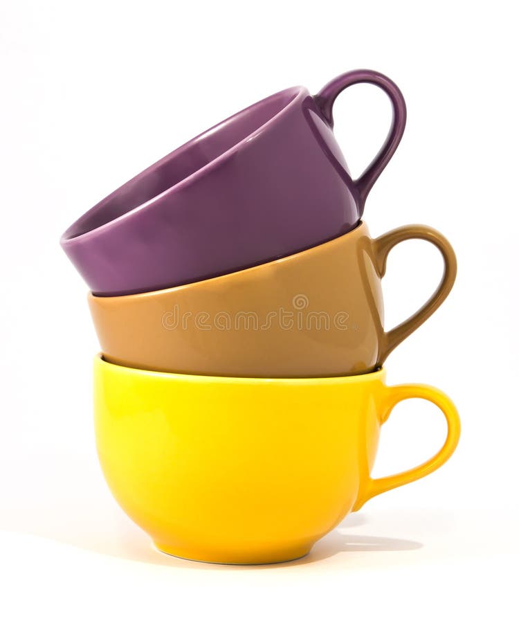 Colorfull cups stock photo. Image of beverage, chocolate - 9710250