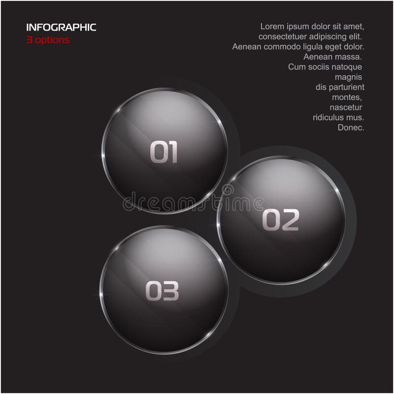 Set of Colorful 3d Buttons. Vector Illustration. Progress Steps Button ...