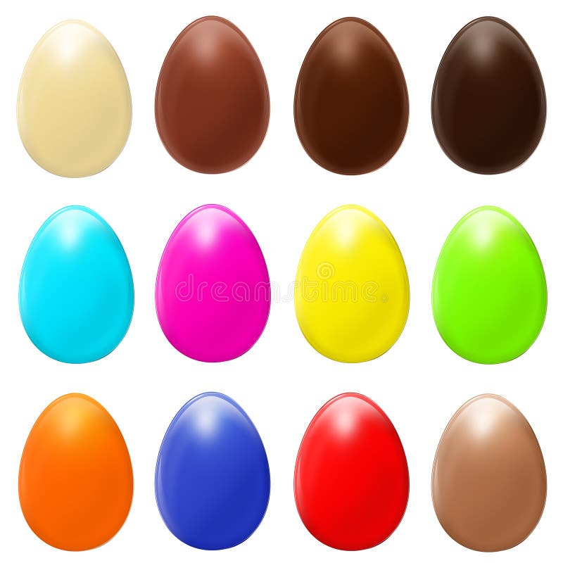 Set colorful Easter eggs stock vector. Illustration of bright - 86522839