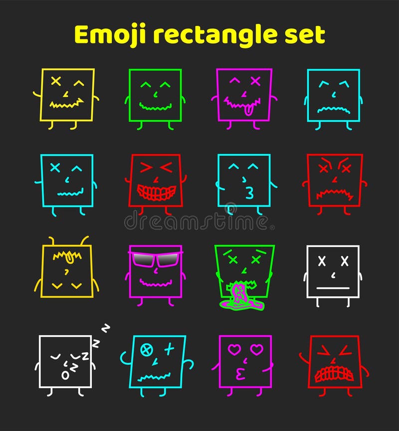 Rectangle Emoji Stock Illustrations – 1,274 Rectangle Emoji Stock ...