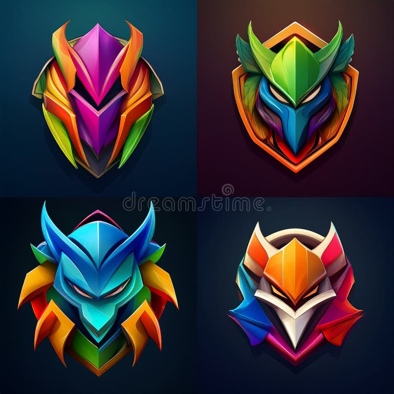 Colorful Fantasy Sci Fi Logos Stock Illustrations – 10 Colorful Fantasy ...