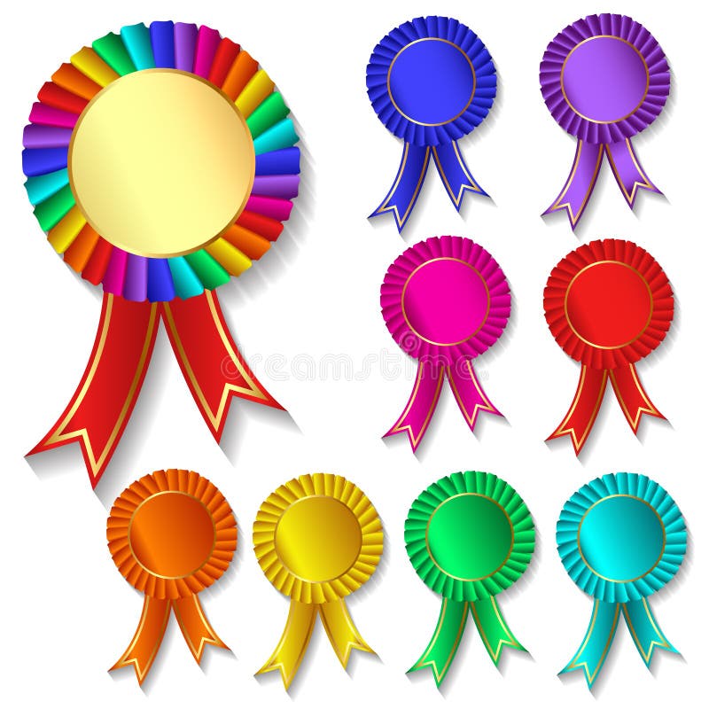 Set Of Colored Icons Medals. Vector Illustration Stock Vector ...