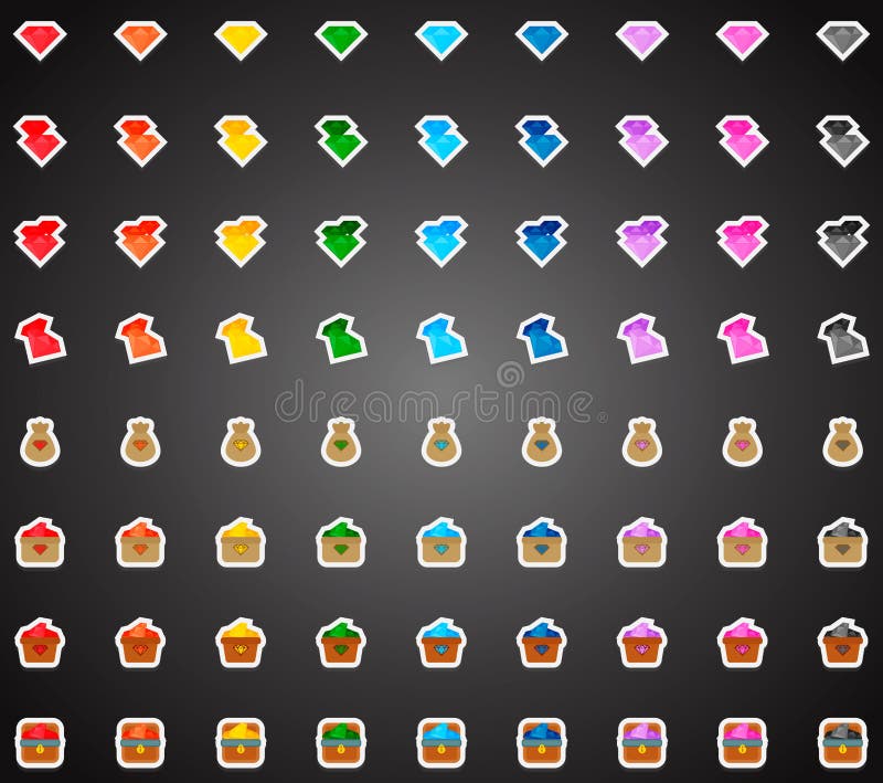 Flat Game UI Icon Set Buttons Stock Vector - Illustration of highscore ... Flat Game UI Icon Set Buttons Stock Vector - Illustration of highscore ...
