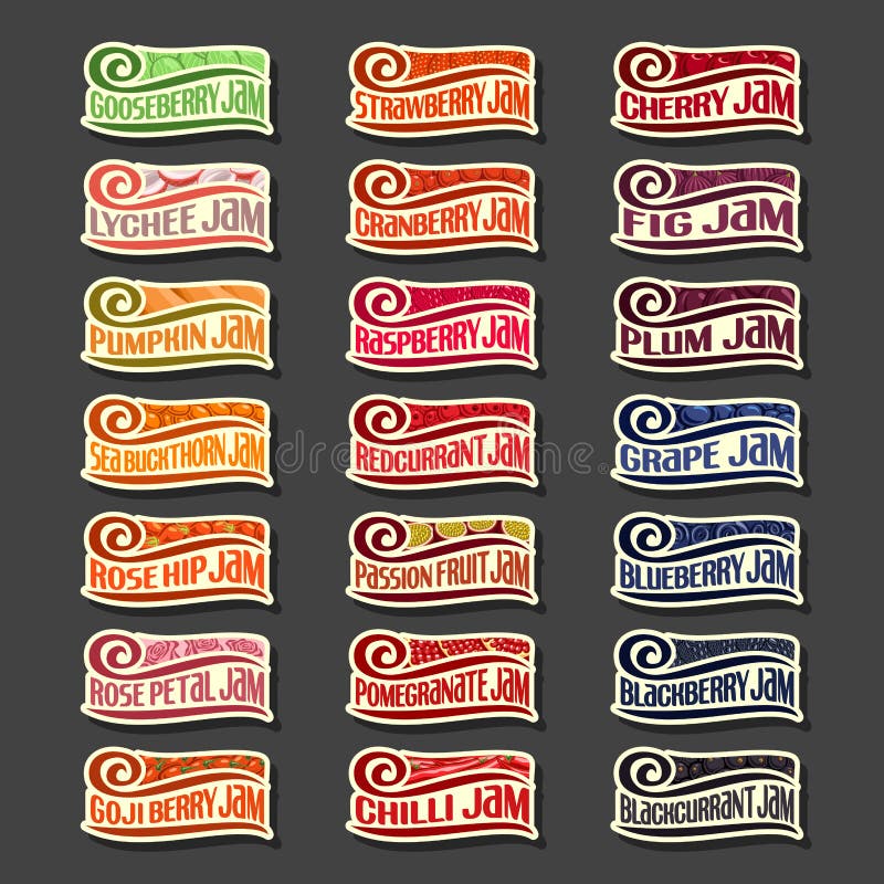 Jam Labels Stock Illustrations – 913 Jam Labels Stock Illustrations ...