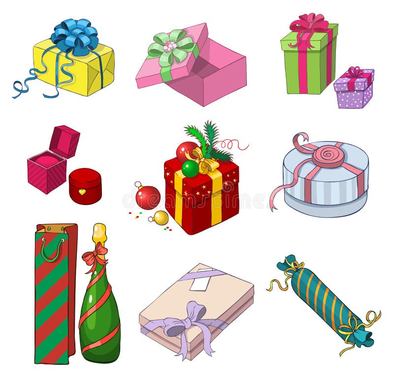 Colorful Gift Packages Stock Illustrations – 1,497 Colorful Gift ...