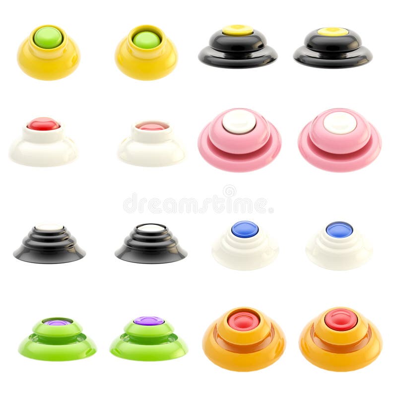 3D buttons stock vector. Illustration of quadrant, internet - 13876696