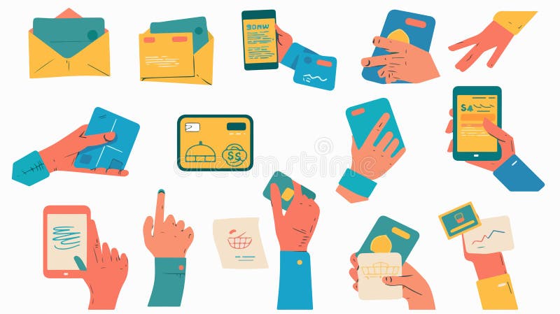 Colorful Hands Holding Different Objects - Creative Concepts for Visual ...