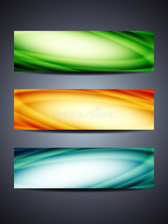 Set of Colorful Headers/banners Stock Vector - Illustration of poster ...