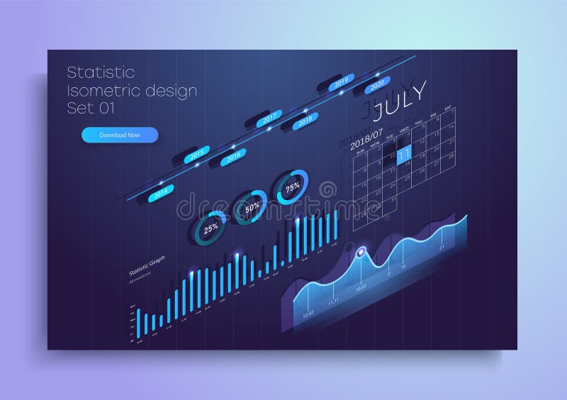 Set of Colorful Infographic Vector Elements: Presentation Graphics ...