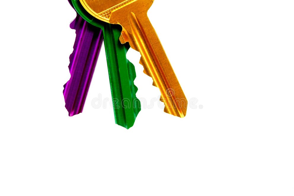 Set of colorful keys stock photo. Image of house, location - 511736