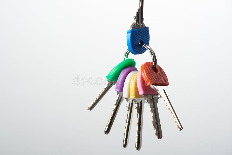 Set of colorful keys stock photo. Image of house, location - 511736