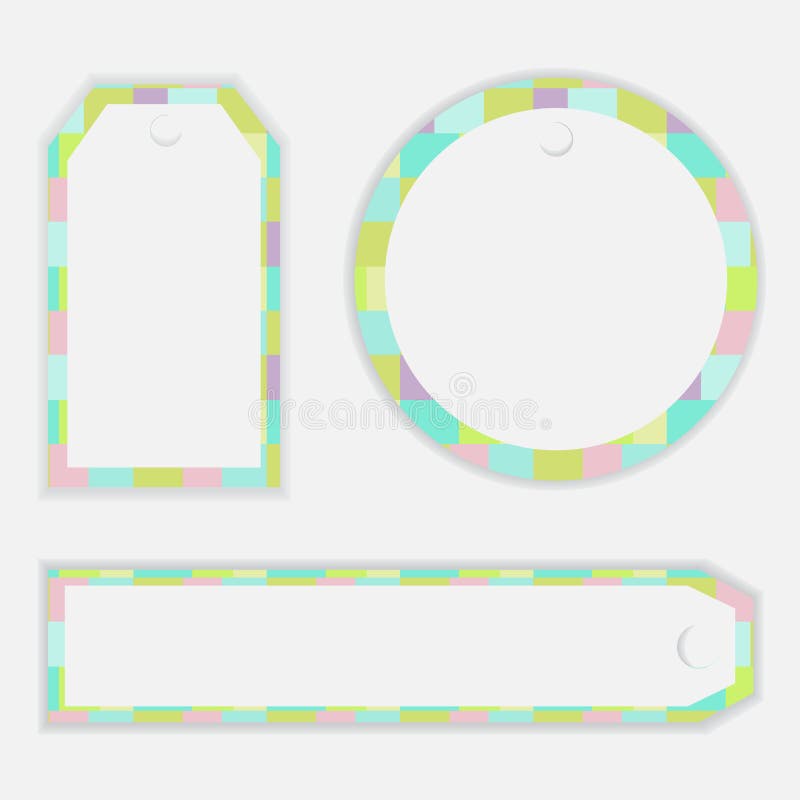 Abstract Colorful Labels Set Stock Illustration - Illustration of ...