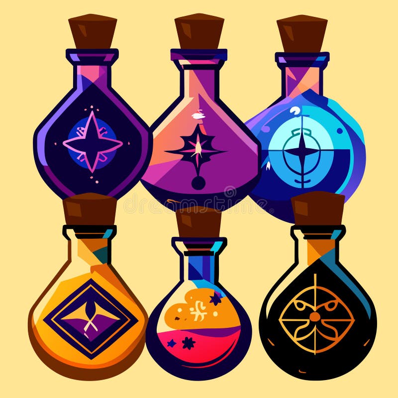 Potion Bottles Ai Stock Illustrations – 424 Potion Bottles Ai Stock ...