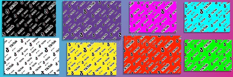 Set of Colorful Modern Social Network Style Backgrounds. Digital ...