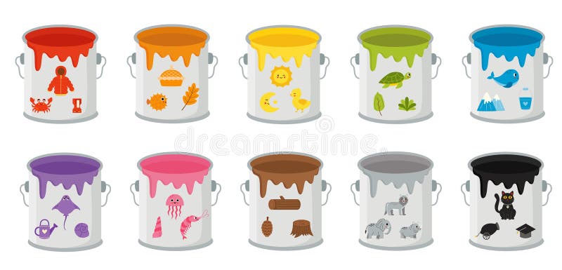 Cartoon Yellow Paint Bucket Stock Illustrations – 329 Cartoon Yellow ...