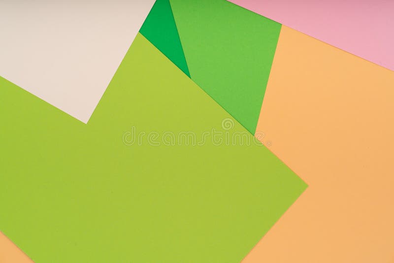 Set of Colorful Paper Sheets Flat Lay Stock Image - Image of empty ...