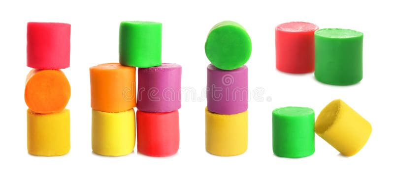 Set of colorful play dough stock photo. Image of creating - 127519088