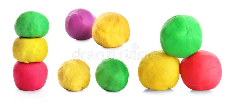 Set of colorful play dough stock photo. Image of creativity - 127519238