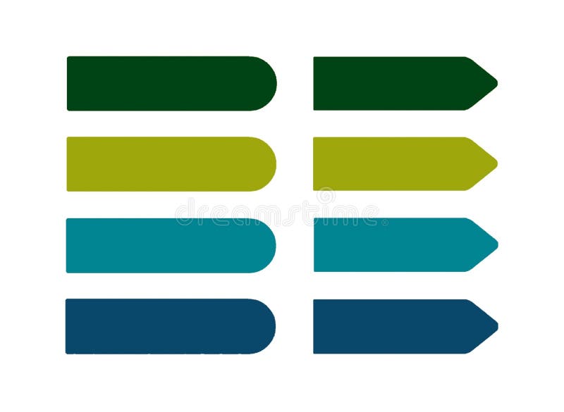 Set of Colorful Rounded and Pointed Shape Stickers for Organizing ...