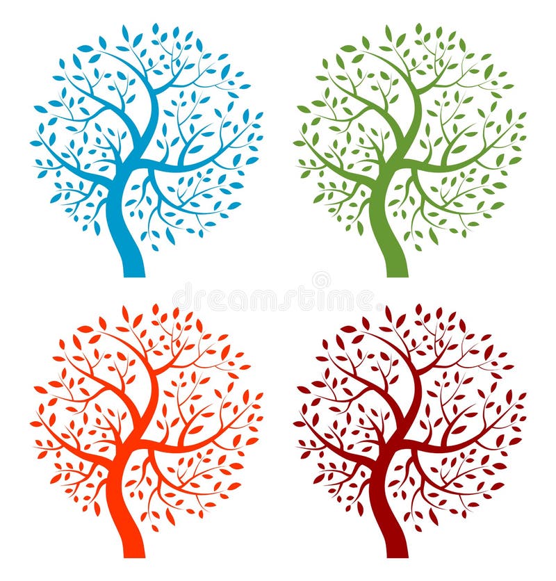 Colorful Tree stock vector. Illustration of curled, fantasy - 26603568