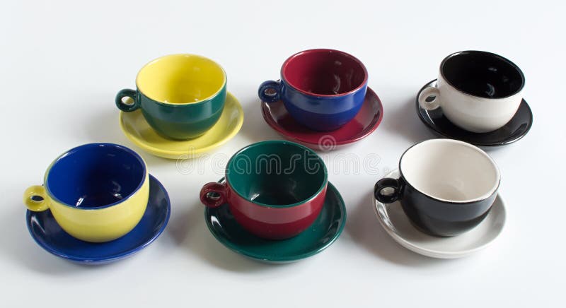 Set of colorful small cups stock photo. Image of cups - 61980846