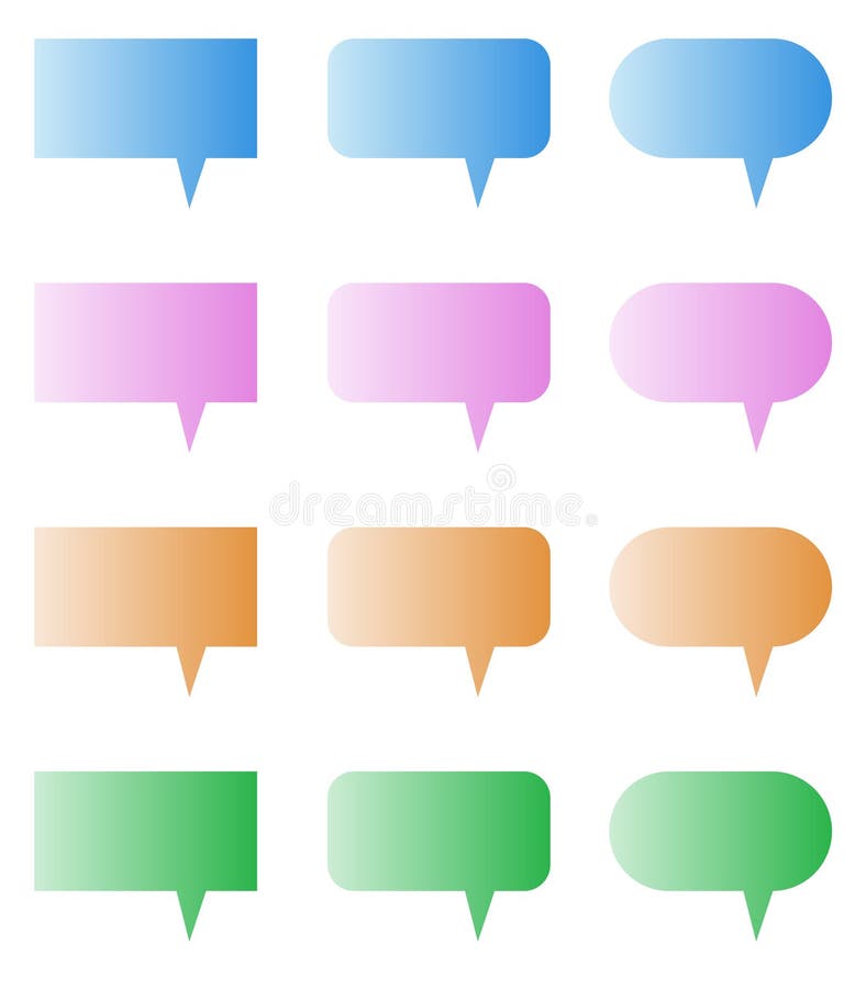 Set of Colorful Speech Bubbles Stock Vector - Illustration of bubbles ... Set of Colorful Speech Bubbles Stock Vector - Illustration of bubbles ...