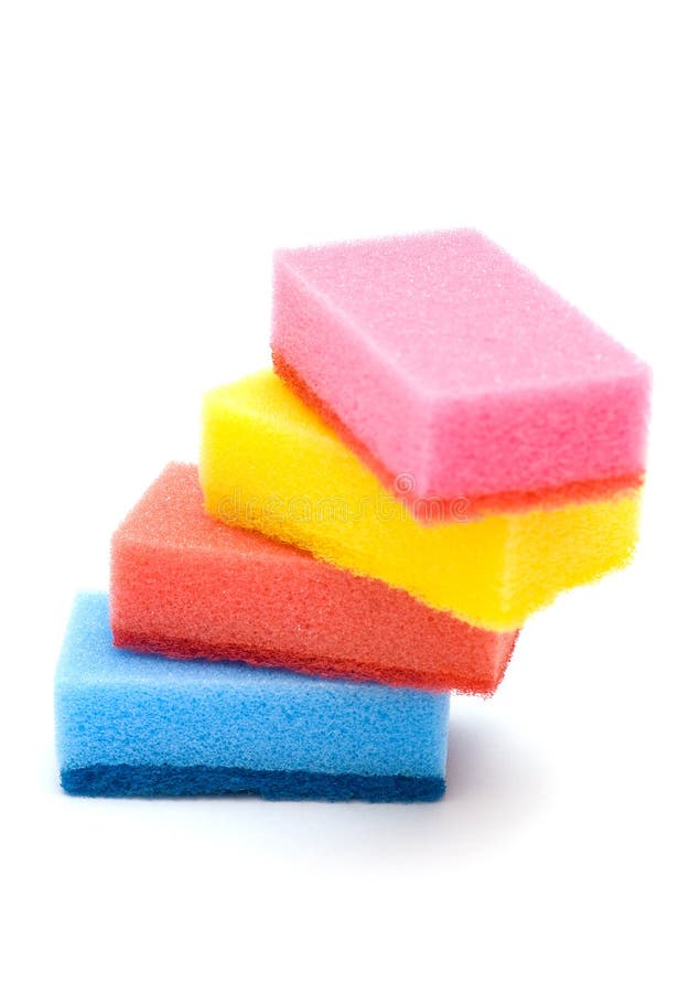 Colorful sponges stock photo. Image of home, pattern - 19440246